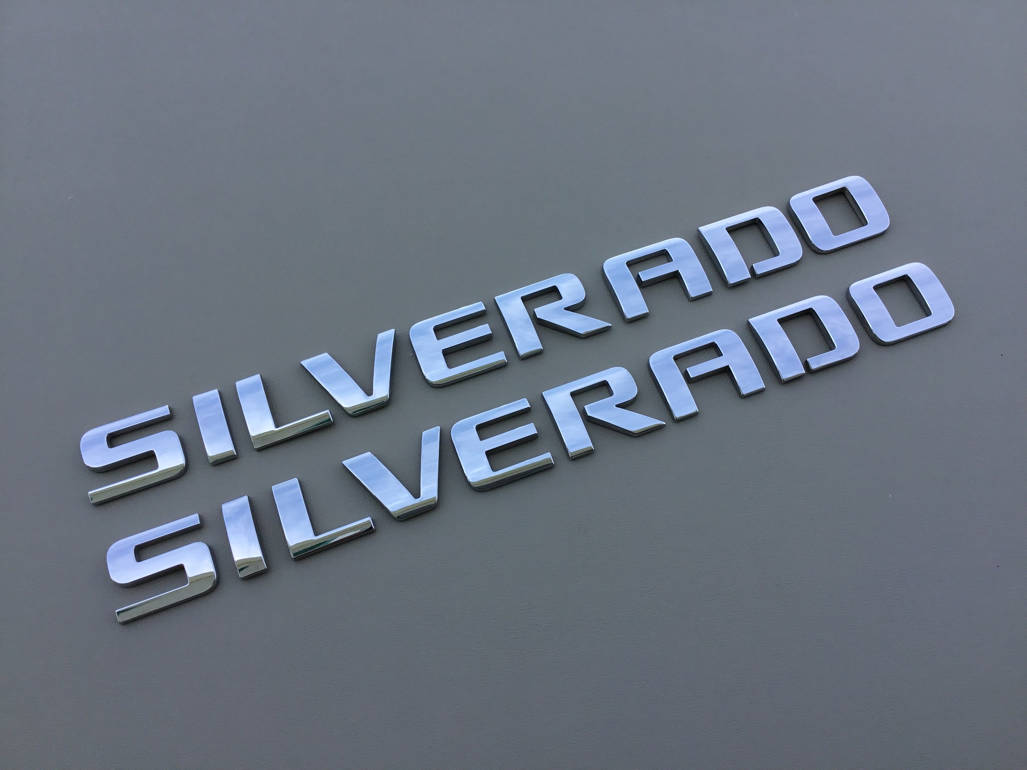 2007-2019 Chevrolet Silverado Door Letter Emblem Set - Emblem Dude
