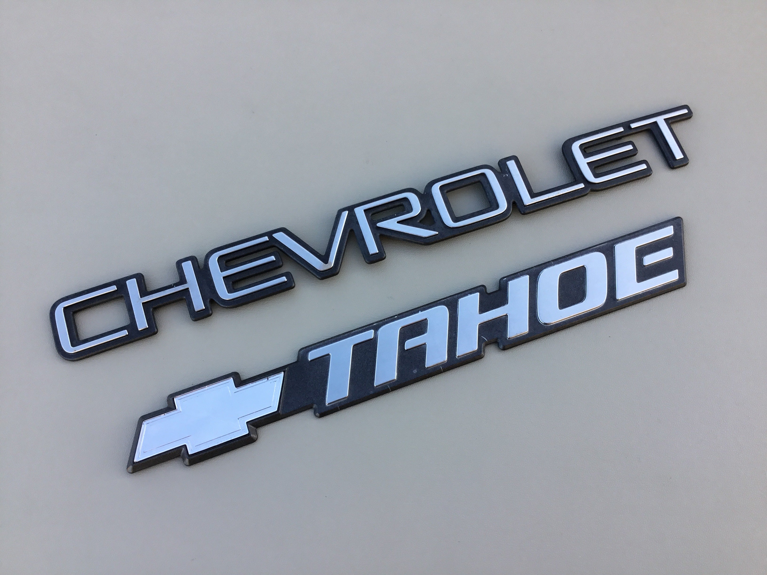 2003-2006 Chevrolet Tahoe Tailgate Emblem Set - Emblem Dude