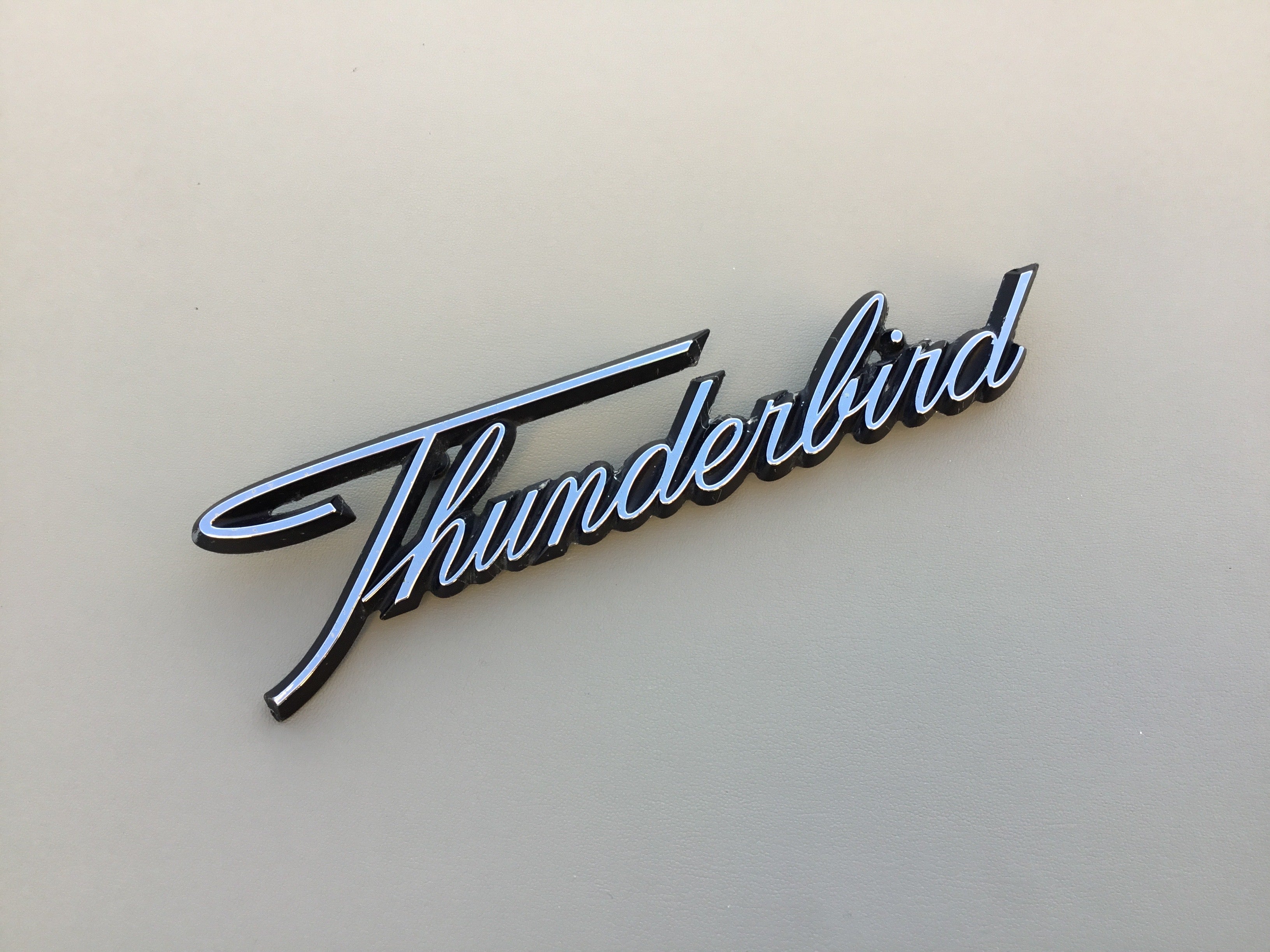 1966 Ford Thunderbird Glove Box Emblem Metal Logo Badge| Emblem
