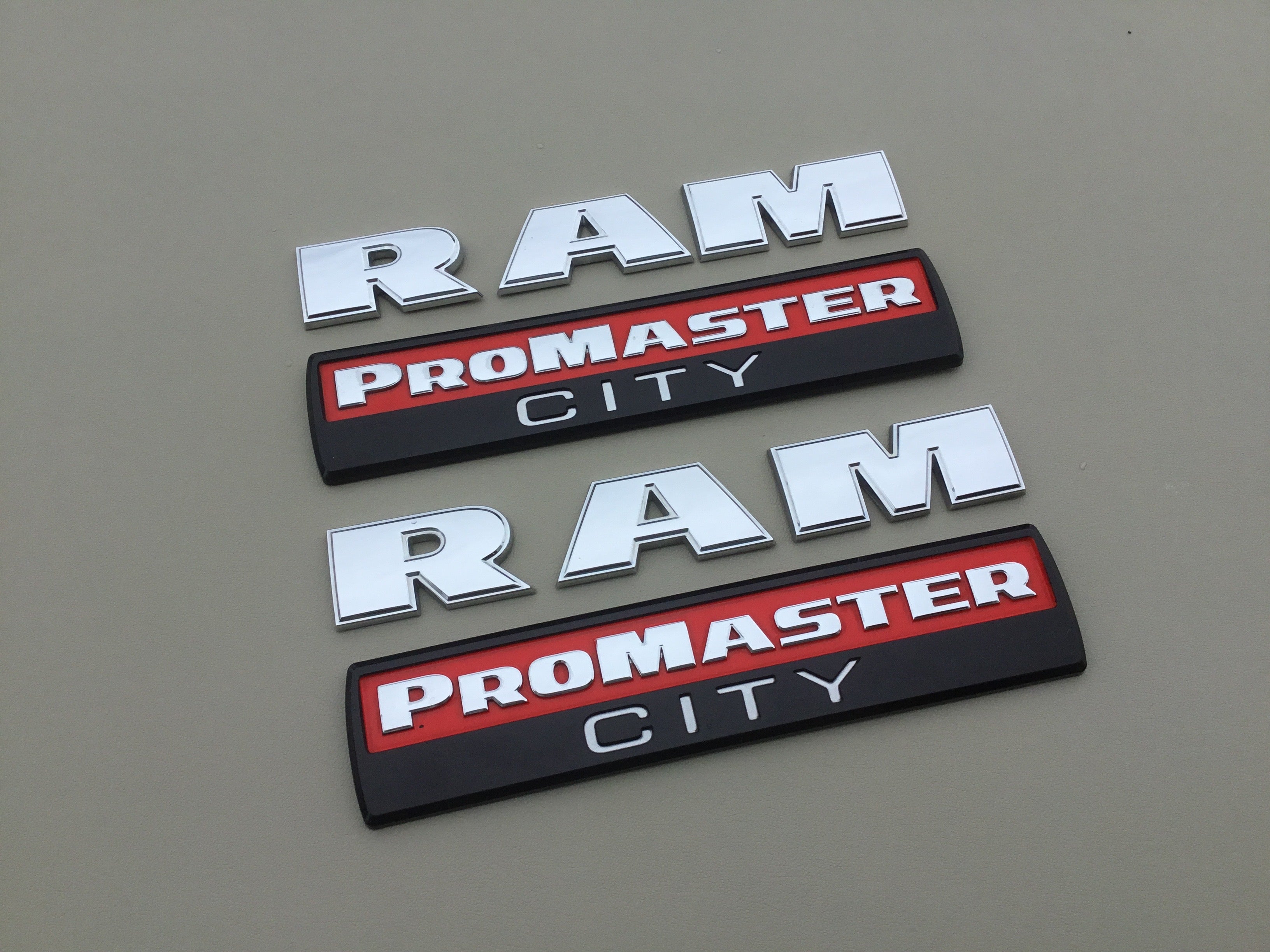 2015-2022 Dodge Ram ProMaster City Fender Emblem Set - Emblem Dude