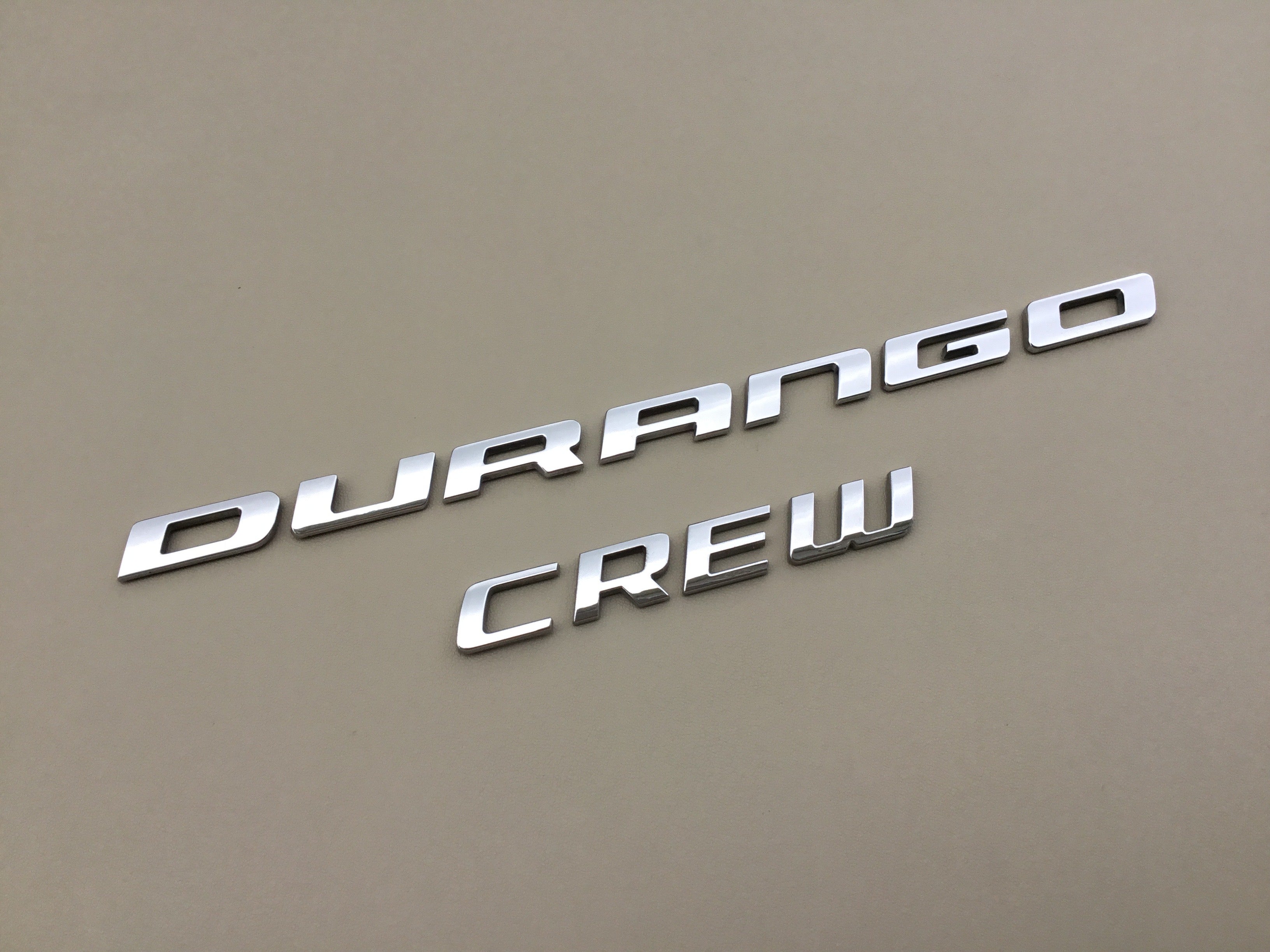 2011-2018 Dodge Durango Crew Tailgate Emblem Set - Emblem Dude