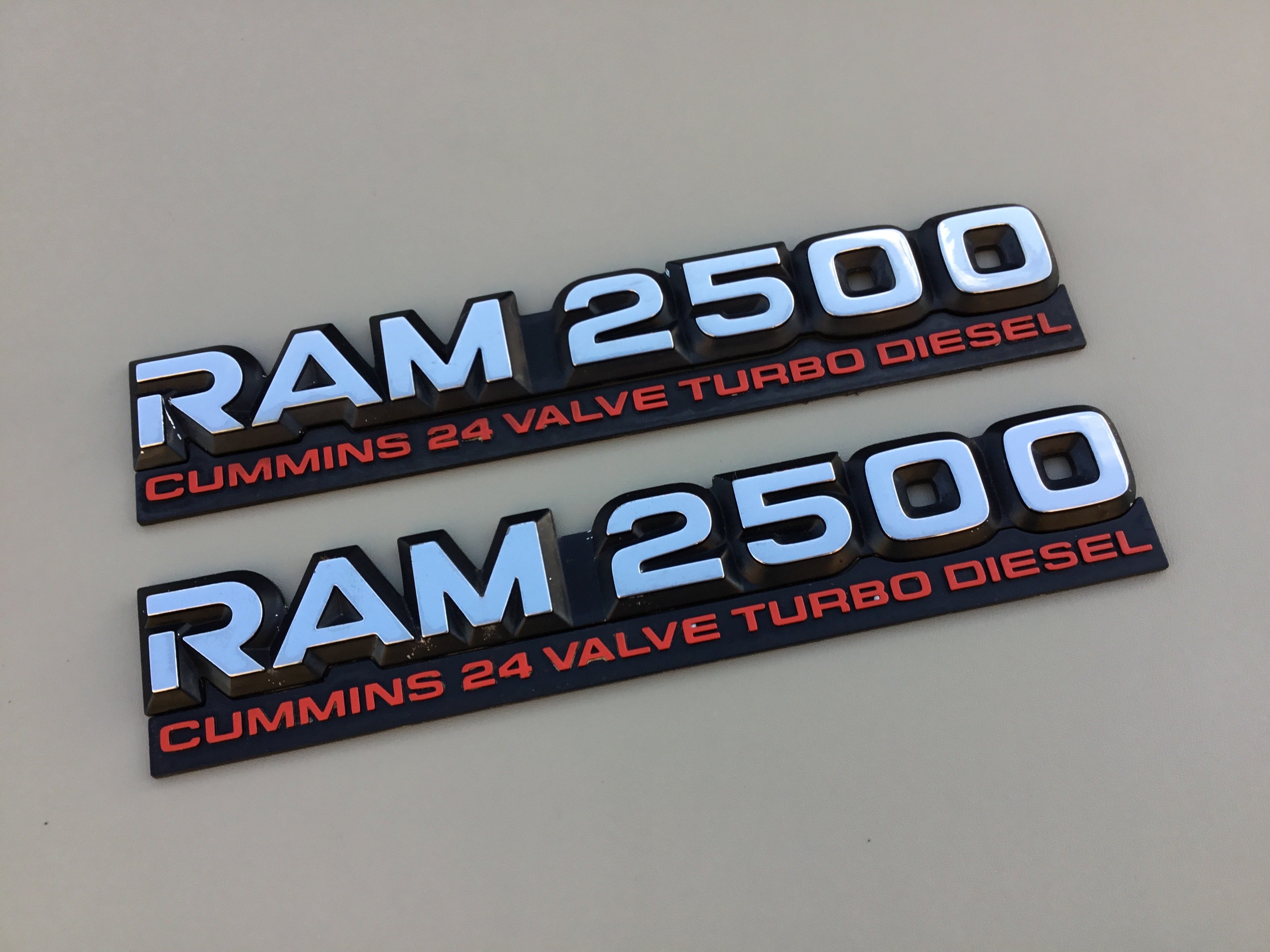 1998-2002 Dodge Ram 2500 Cummins 24 Valve Turbo Diesel Door Emblem Set ...